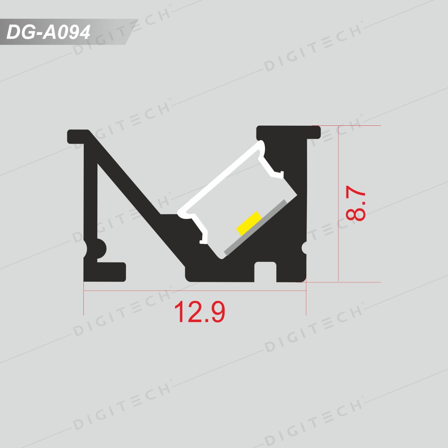 DG-A094 Furniture Led Profile – Digitech Lights